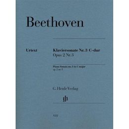 Klaviersonate Nr. 3 C-dur op. 2,3, Klavier zu zwei Händen - Ludwig van Beethoven - Klaviersonate Nr. 3 C-dur op. 2 Nr. 3, Kartoniert (TB)