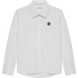 Calvin Klein Jeans Langarmhemd CEREMONY POPLIN SHIRT für Kinder bis 16 Jahre, weiß