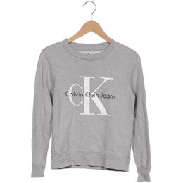 Calvin Klein Jeans Damen Sweatshirt, grau