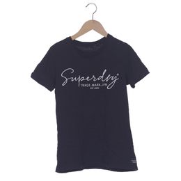 Superdry Damen T-Shirt, marineblau, Gr. 36