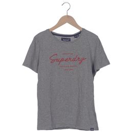 Superdry Damen T-Shirt, grau, Gr. 36