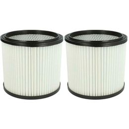 vhbw 2x Rund-Filter kompatibel mit Mehrzwecksauger MAUK NTS Nass- Trockensauger 30l 1200W, NTS Nass- Trockensauger 20l 1200W