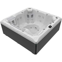 Atlas Life Deluxe Whirlpool Außenwhirlpool 215x215x86,5cm für 6 Personen inkl. Thermocover - Wellis