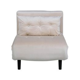 ebuy24 - Vicky Schlafsofa ,Sessel Velour beige.