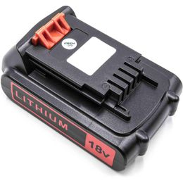 Akku Ersatz für Black & Decker BL1518-XJ, BL2018-XJ, BL3018, BL3020 für Elektrowerkzeug (2000 mAh, Li-Ion, 18 v) - vhbw