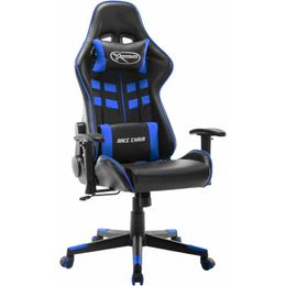 Gaming-Stuhl Bürodrehstuhl - Schreibtischstuhl ergonomischer Schwarz und Blau Kunstleder BV572287 Bonnevie
