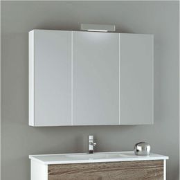 Spiegelschrank für Allstone Möbel 9 verfügbare Farben und 4 Größen Glänzend Weiß 80 cm