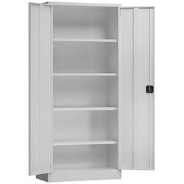 Classix Stahlschrank X-530330 lichtgrau 80,0 x 38,0 x 180,0 cm, aufgebaut