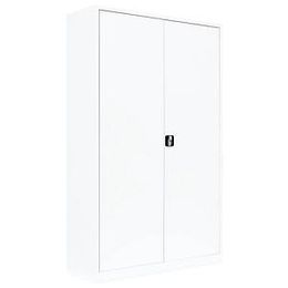 LÜLLMANN LÜLLMANN Stahlschrank 530387 signalweiß 120,0 x 60,0 x 195,0 cm, aufgebaut