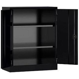 Classix Stahlschrank X-530319 tiefschwarz 80,0 x 38,0 x 100,0 cm, aufgebaut