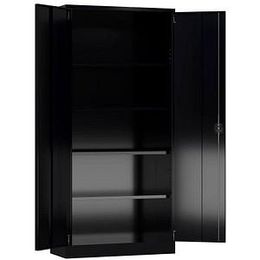 Classix Stahlschrank X-530369 tiefschwarz 92,0 x 60,0 x 194,5 cm, aufgebaut