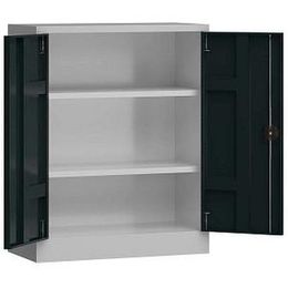 Classix Stahlschrank X-530318 anthrazit, lichtgrau 80,0 x 38,0 x 100,0 cm, aufgebaut