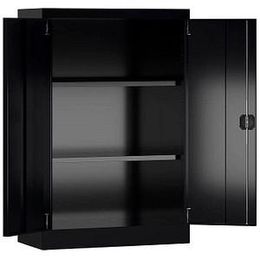 Classix Stahlschrank X-530299 tiefschwarz 80,0 x 38,0 x 120,0 cm, aufgebaut