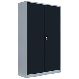 LÜLLMANN LÜLLMANN Stahlschrank 530388 anthrazit, lichtgrau 120,0 x 60,0 x 195,0 cm, aufgebaut