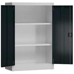 Classix Stahlschrank X-530298 anthrazit, lichtgrau 80,0 x 38,0 x 120,0 cm, aufgebaut