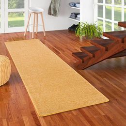 Snapstyle - Hochflor Langflor Teppich Läufer Cottage Curry - 80x160 cm