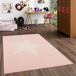 Pergamon - Kinder und Jugend Teppich Trendline Stern Pastell Rosa - 160x225 cm