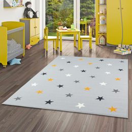 Pergamon Kinder und Jugend Teppich Trendline Sterne Grau Mix - 160x225 cm