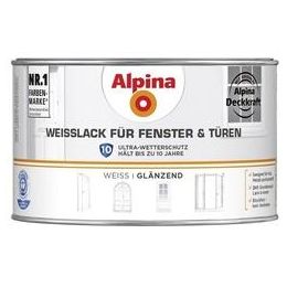Alpina Weißlack für Fenster & Türen 300 ml weiß glänzend