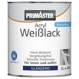 Primaster Acryl Weißlack 2 L glänzend