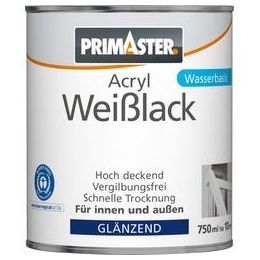 Primaster Acryl Weißlack 750 ml weiß glänzend