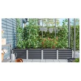 Vitavia Hochbeet Meta 65 x 245 x 40 cm granit aluminium