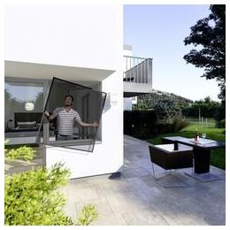 Windhager Fliegenschutz-Fenster Cool 100 x 120 cm schwarz/anthrazit kürzbar