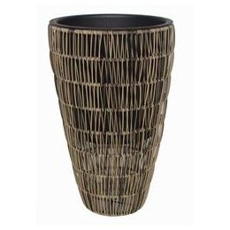 TrendLine Polyrattan Pflanztopf Ø30x48cm mit Einsatz