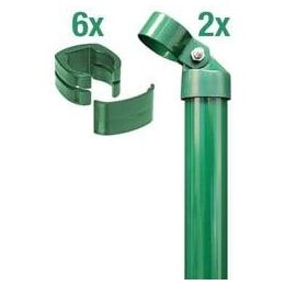 GAH Alberts Alberts Komplettset Zauneck-Set für Fix-Clip Pro® 81 cm zE grün