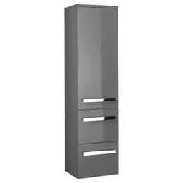 Pelipal Midischrank Fokus 4005 Lack steingrau Hochglanz, Breite 30 cm