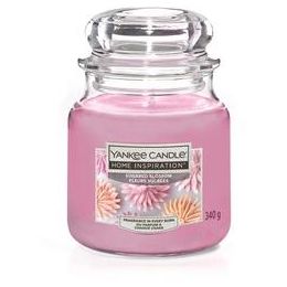 yankee candle Duftkerze Mittleres Glas Sugared Blossom 340 g, rosa