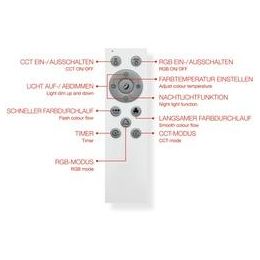 Telefunken CCT LED Panel Centerback RGB Backlight 44,5 x 44,5 cm