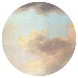 Komar Vlies Fototapete Dot Relic Clouds Ø 125 cm, selbstklebend