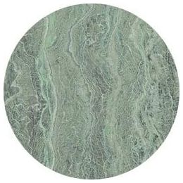 Komar Vlies Fototapete Dot Green Marble Ø 125 cm, selbstklebend