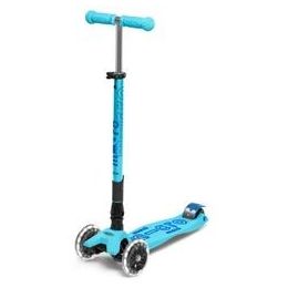 Micro Scooter Maxi MICRO DELUXE foldable bright blue (LED) - MMD092