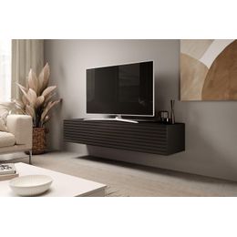 Furnix TV-Schrank JANITA-160 Fernsehschrank mit Lamellenfront TV-Hängeschrank modernes aktuelles Design