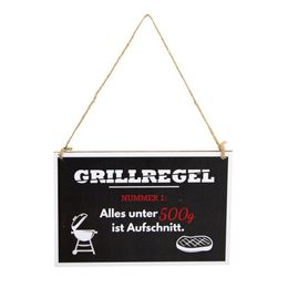 RIFFELMACHER & WEINBERGER Dekofigur Riffelmacher BBQ Schild aus Holz zum Hängen