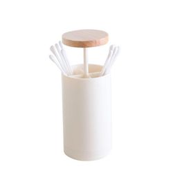 KOMIRO Wattestäbchenspender Wattestäbchen Behälter Automatischer Pop Up Zahnstocher-Spender