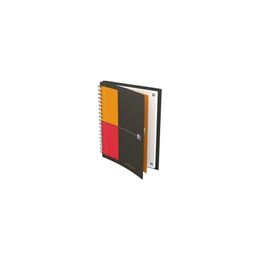 Oxford Druckerpapier Collegeblock International Meetingbook Connect DIN B5 kariert 80g/m² Polypropylen grau/orange/rot 80 Bl.