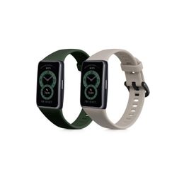 kwmobile Uhrenarmband 2x Sportarmband für Huawei Band 6