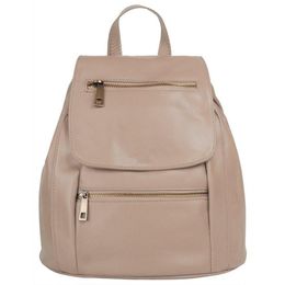 Samantha Look Cityrucksack, echt Leder, Made in Italy, rosa