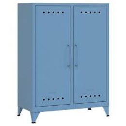 Bisley Fern Sideboard Metall 800 x 400 x 110 mm Blau