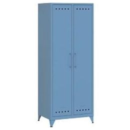 Bisley Fern Garderobe Metall 700 x 510 x 1.800 mm Blau