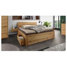 Betten Duscher Schubkasten-Bett 140x200 cm aus Wildeiche mit extra Stauraum - Taric