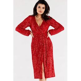 Awama Kleid in Rot - S