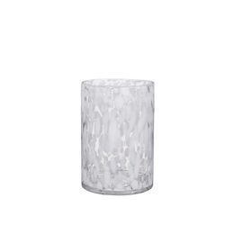 Mica Decorations Dekovase Mica Vase Cammy Zylinder Glas weiß 20 x 14 cm
