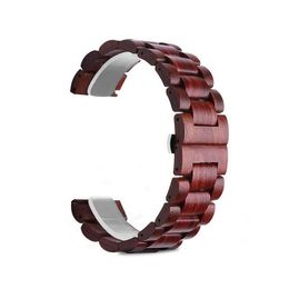 Wigento Smartwatch-Armband Für Apple Watch Series 9 8 7 41 / 6 SE 5 4 40 / 3 2 38mm Holz Armband