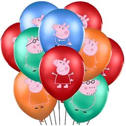 Festivalartikel Luftballon Peppa Pig LUFTBALLONS GEBURTSTAG LUFTBALLON SET 8 Stk