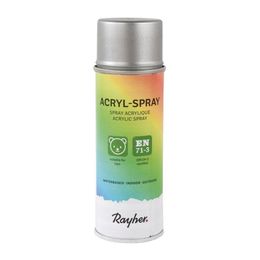 Rayher Bastelfarbe Acryl Spray brill silber 200ml