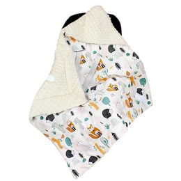 Einschlagdecke Baby Winter Einschlagdecke für Babyschale Wattiert Minky
